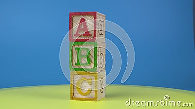 ABC Alphabet Stack Together. Stock Video - Video of contest, shape ...
