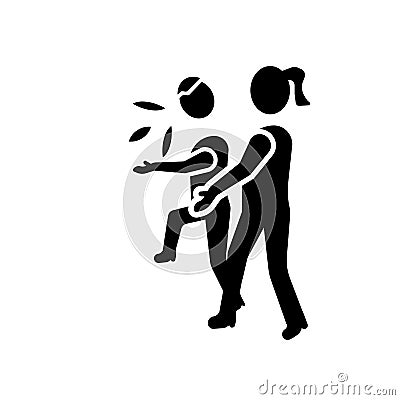 Abdominal Thrusts Icon Vector Isolated On White Background, Abdominal ...