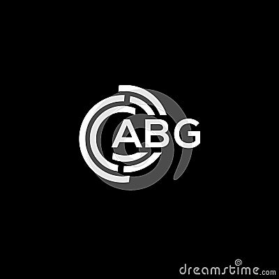 ABG Letter Logo Design On Black Background. ABG Creative Initials ...