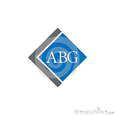 ABG Letter Logo Design On White Background. ABG Creative Initials ...