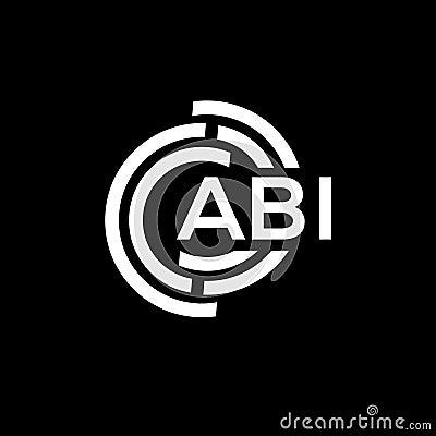 ABI Letter Logo Design On Black Background. ABI Creative Initials ...