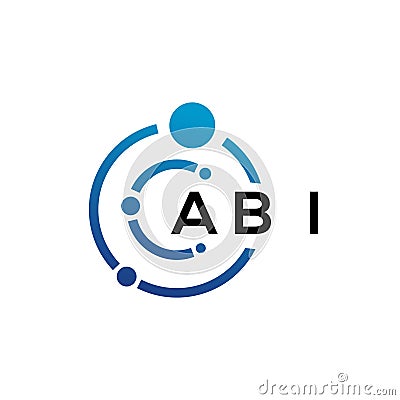 ABI Letter Logo Design On Black Background. ABI Creative Initials ...