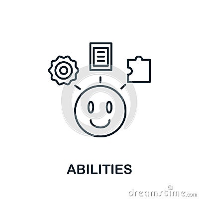 Abilities Icon From Reputation Management Collection. Simple Line ...