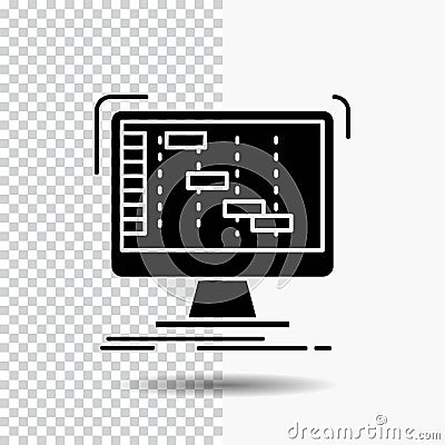 Ableton, Application, Daw, Digital, Sequencer Glyph Icon On Transparent ...