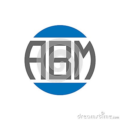 ABM Letter Logo Design On White Background. ABM Creative Initials ...