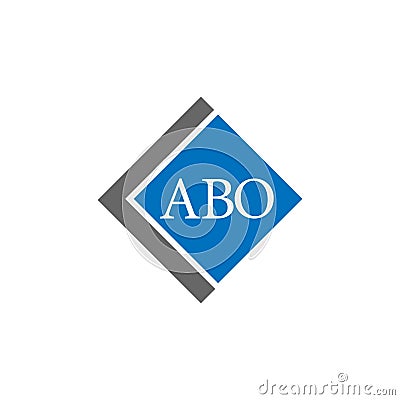 ABO Letter Logo Design On White Background. ABO Creative Initials ...