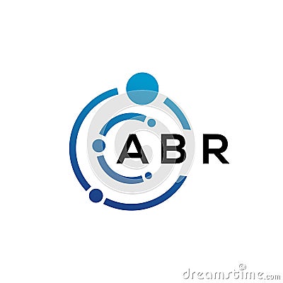 ABR Letter Logo Design On Black Background. ABR Creative Initials ...