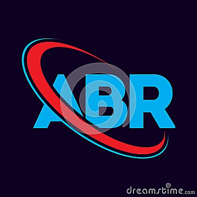 ABR Letter Logo Design, ABR Letter, ABR Design With Blue And Red Color ...