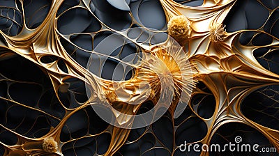Absract Dynamic Organic Background. Biomorphic Design Free Form Surface ...