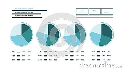 Abstract Animated Data Report Page Stock Video - Video of abstract ...
