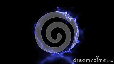 Abstract Animated Light Neon Effect Circle Frame Overlay Loop ...