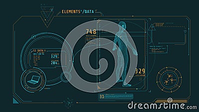 Abstract Animated Poster with Human Exploration Data. Stock Video ...
