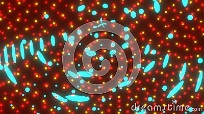 Abstract Animation Background Moving with Zoom and Rotating Rays and ...
