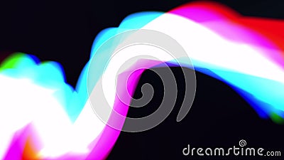 Abstract Animation Motion Design with Beautiful Multi-colored Glowing ...