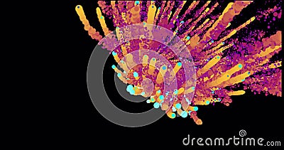 Abstract Animation Motion Design of a Beautiful Round Spiral of ...