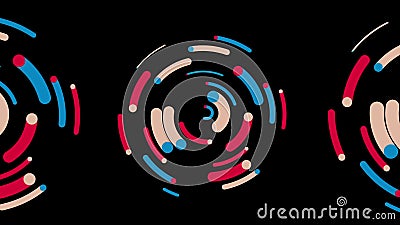 Abstract Animation. Simple Shapes. Cyclic Sequence. Stock Video - Video ...
