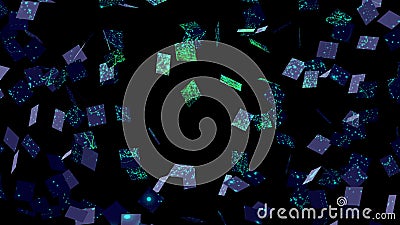 Abstract Animation Stylized Space Background Stock Video - Video of ...