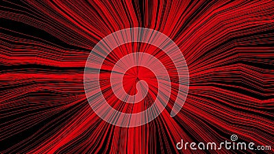 Abstract Architecture Background.red Circular Thread Loop. 3d Rendering ...