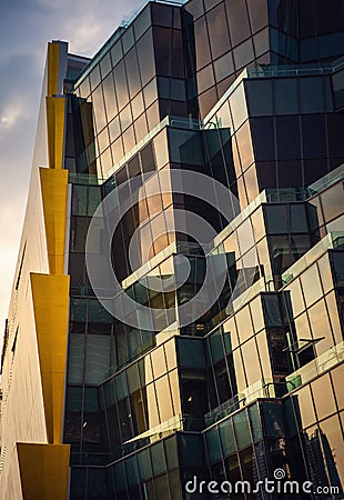 Abstract Art Of Architecture Facade Modern Building, Structure Of ...