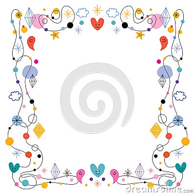 Abstract Art Cute Frame Stock Vector - Image: 44131879
