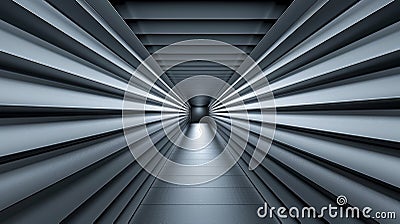 Abstract Artwork Of Horizontal Lines Receding Into The Perspective ...