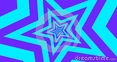 Abstract Background Animation of Contrasting Blue Gradient Star Rays ...