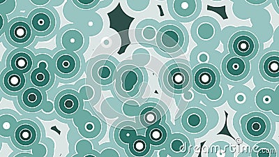Abstract Background Animation of Moving Round Shapes Pattern. Seamless ...