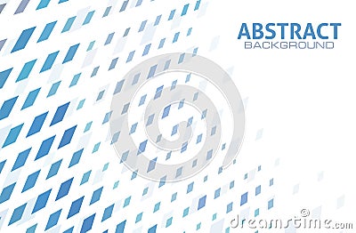 Abstract Background With Blue Skew Vanishing Squares Cartoon Vector ...
