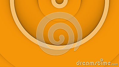 Looping Background Animation With Orange Concentric Circles Moving From ...