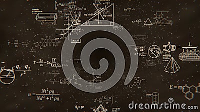 Science Formula Generation Abstract Background Stock Video - Video of ...