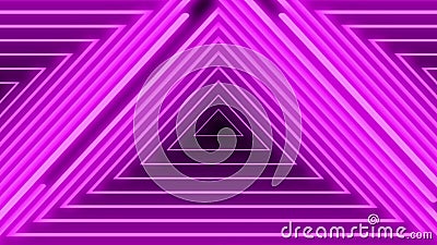 Abstract Background with Neon Lights Triangles, Looped Animation ...
