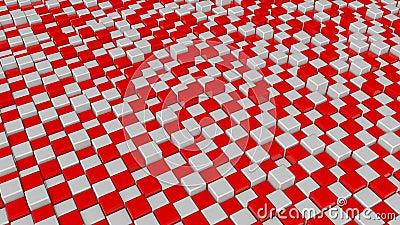 Abstract Background with Red and White Squares Blocks Stock Video ...