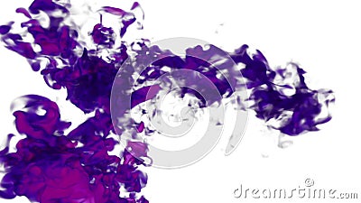 Abstract Background Violet Ink Underwate Water or Smoke with Alpha Mask ...