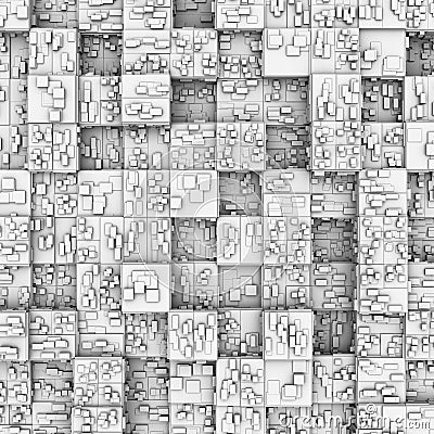 Abstract Background: White Boxes Stock Illustration | CartoonDealer.com ...