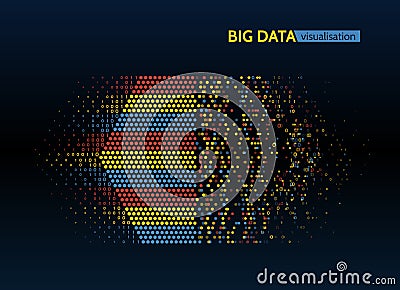 Abstract Big Data Machine Learning Algorithms. Vector Illustration | CartoonDealer.com #108432342