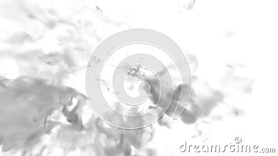 Abstract Black Ink or Smoke Background with Alpha Mask. VFX Cloud of ...