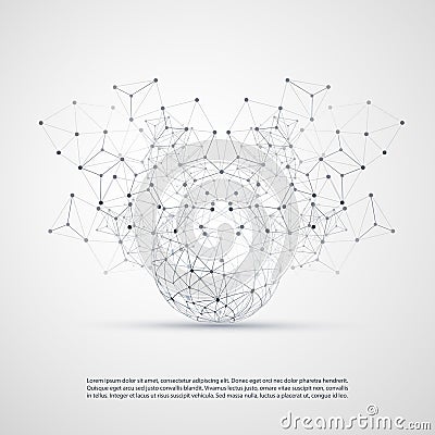 Abstract Cloud Computing And Network Connections Concept Design With ...
