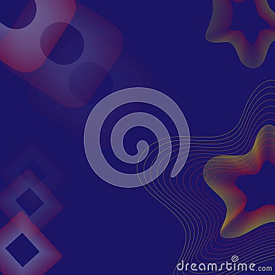 Abstract Blue Background With Curves For Modern Banner Concept Writings ...