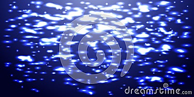 Abstract Blue Background With Glowing Particles Cartoon Vector ...