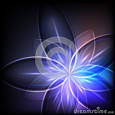 Blue Wispy Flower Blossoms stock illustration. Illustration of blossom ...