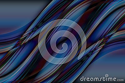 Abstract Blue Psychedelic Background, Shiny Waves Royalty-Free Stock Photography | CartoonDealer ...
