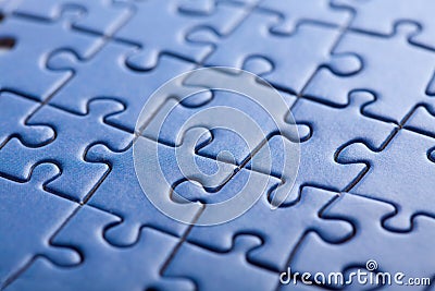Abstract Blue Puzzle Background Stock Image - Image: 9745551