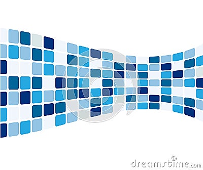 Abstract Blue Tiles Cartoon Vector | CartoonDealer.com #13212457
