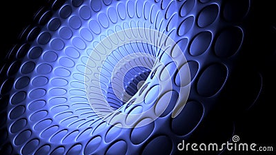 Abstract Blue Wormhole or Black Hole Spreading Texture with Round ...