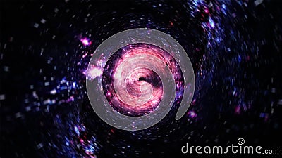 Hyperspace Tunnel through Space Time Vortex. Stock Video - Video of ...