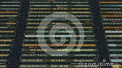 Abstract Chart With Changing Data During Analysis Process, Seamless Loop. Animation. Statistics ...