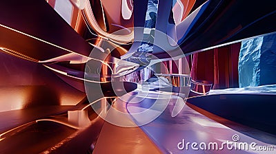 Abstract Cinematic Space With Layered Dimensions Stock Image ...