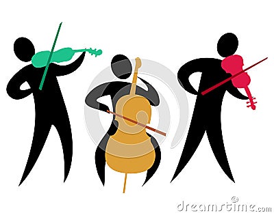Abstract Classical String Trio/eps Stock Image - Image: 24547621