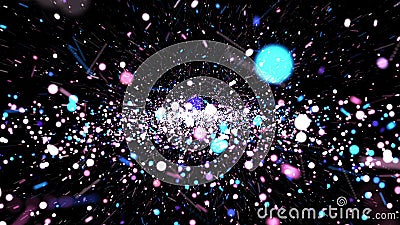 Abstract Colorful Particle Background Animation Stock Video - Video of ...