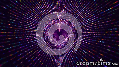 Abstract Colorful Particle Heart Shaped Tunnel Background Loop Stock ...